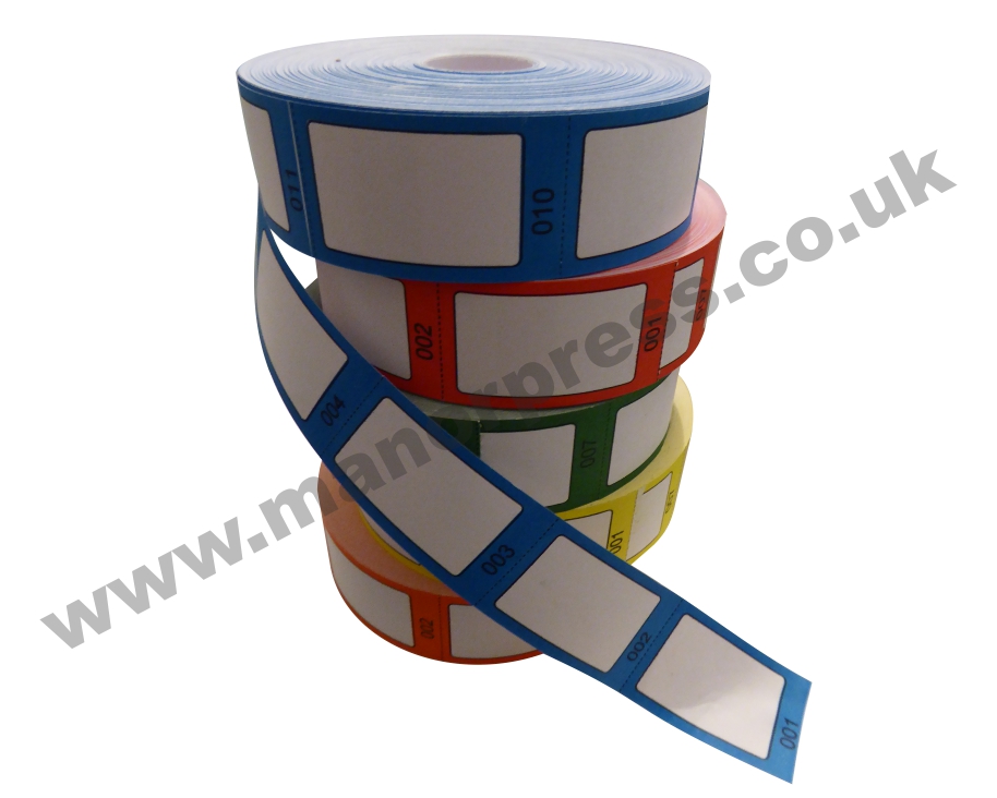 RAFFLE TICKET ROLLS - PER ROLL