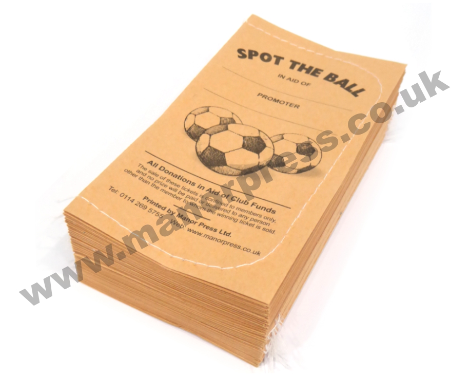 SPOT THE BALL TICKETS - 1 PACKET
